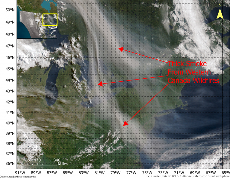Mapping air quality from Canada’s wildfire smoke - GPS World