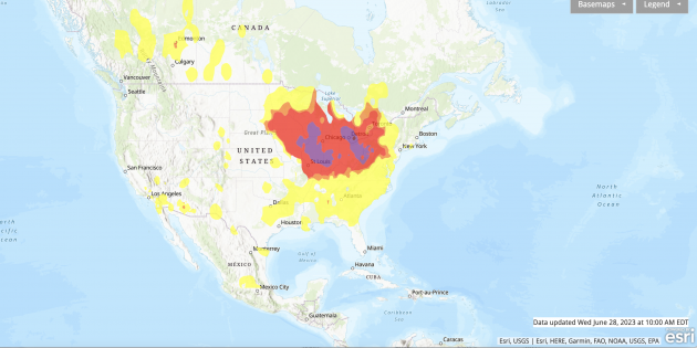 Mapping air quality from Canada’s wildfire smoke - GPS World