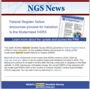 NGS plans to release components of the modernized NSRS in 2025 - GPS World