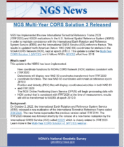 Changes in OPUS products when the new NSRS is adopted: what does this ...